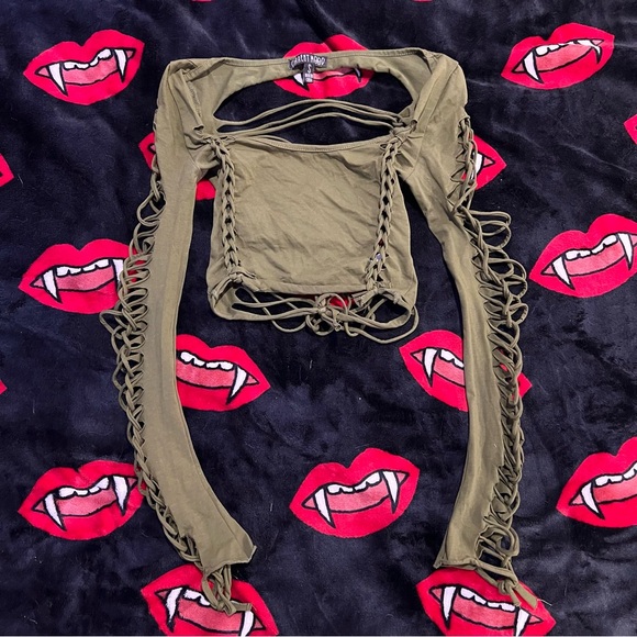 Dolls Kill | Tops | Current Mood X Dolls Kill Alternative Spells Long ...